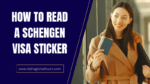 How To Read A Schengen Visa Sticker